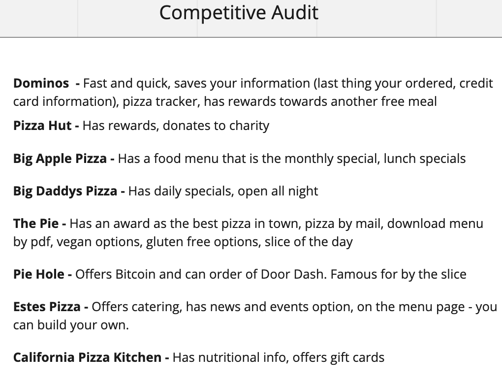Full Stack Pizza 2.0 Project Page